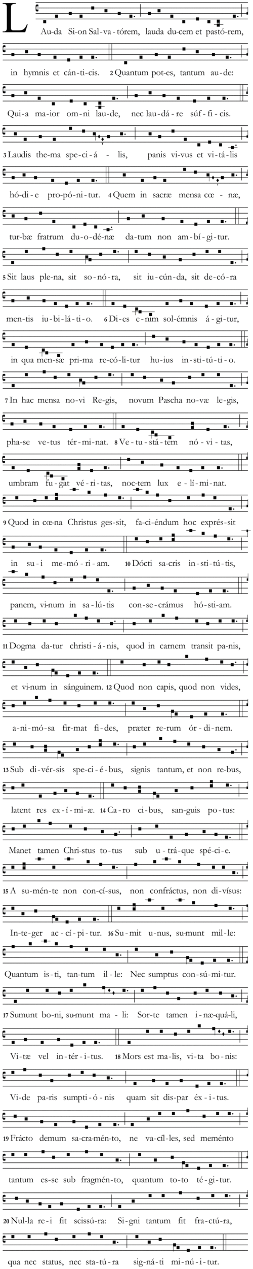 Lauda Sion (LH524) – Liturgisk ressursbank